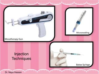 Mesobotox: a New Technique for Aesthetic Treatments | PPTX