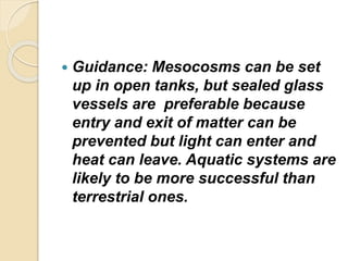 Mesocosms | PPTX