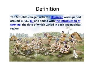 Mesolithic archaeology | PPTX | Geology | Science