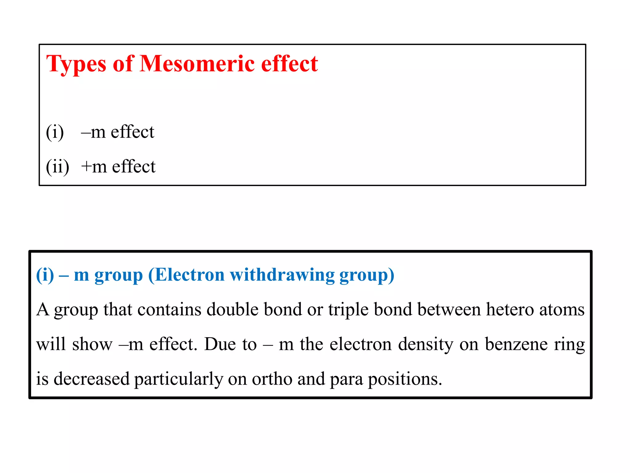 Mesomeric effect | PDF