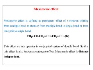 Mesomeric effect | PDF