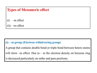 Mesomeric effect | PDF