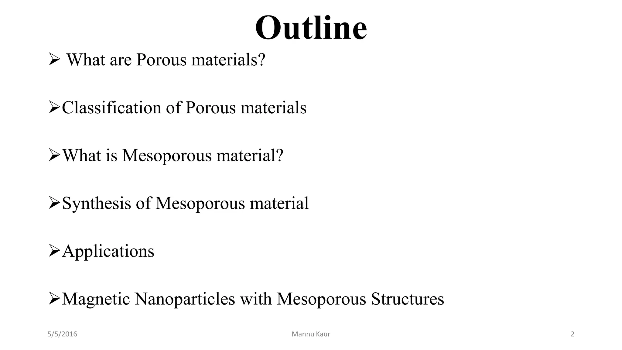 Mesoporous material | PPTX