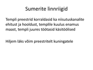 Mesopotaamia – sumerid | PPTX