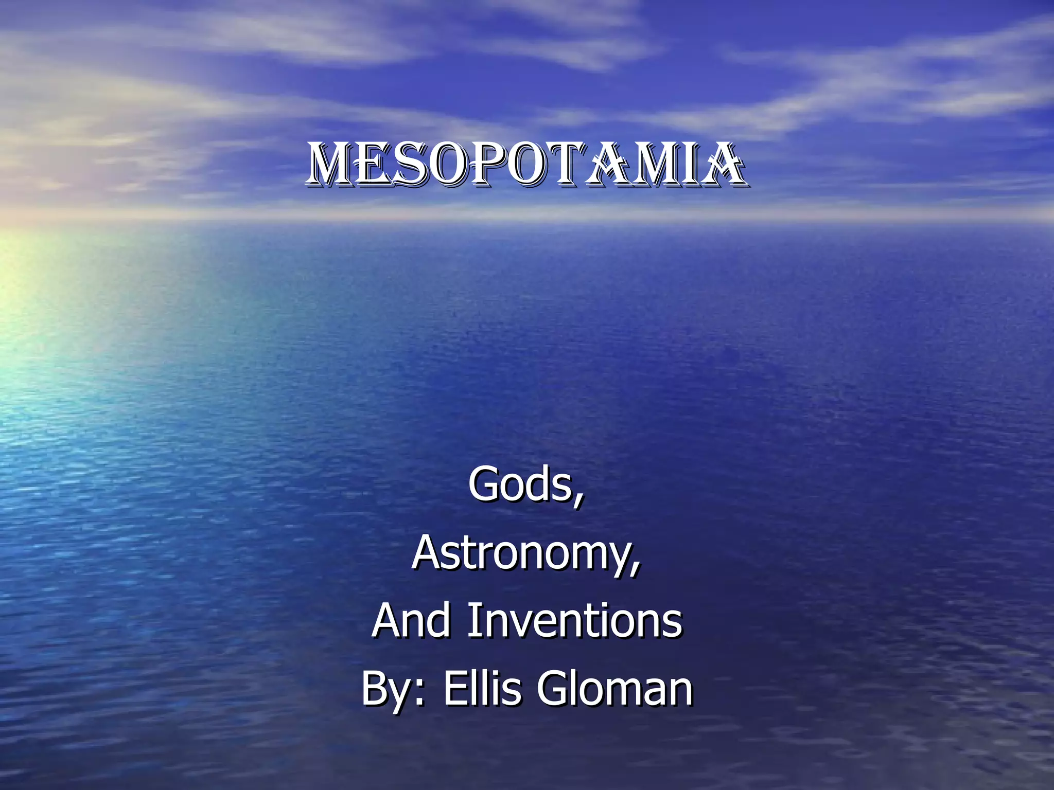 Mesopotamia | PPT