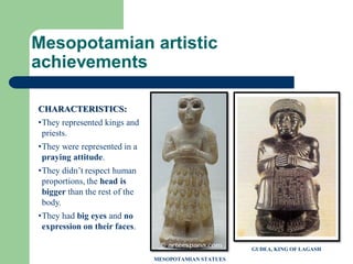 Mesopotamian Sculpture Characteristics