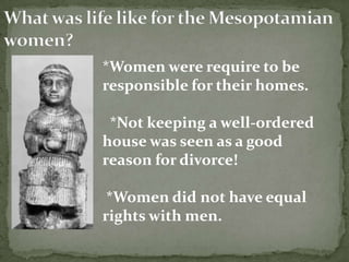 Mesopotamia - A Brief Summary | PPT