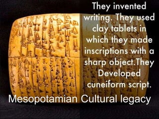 Mesopotamia :The First Civilization | PPTX