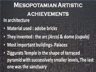 Mesopotamia :The First Civilization | PPTX