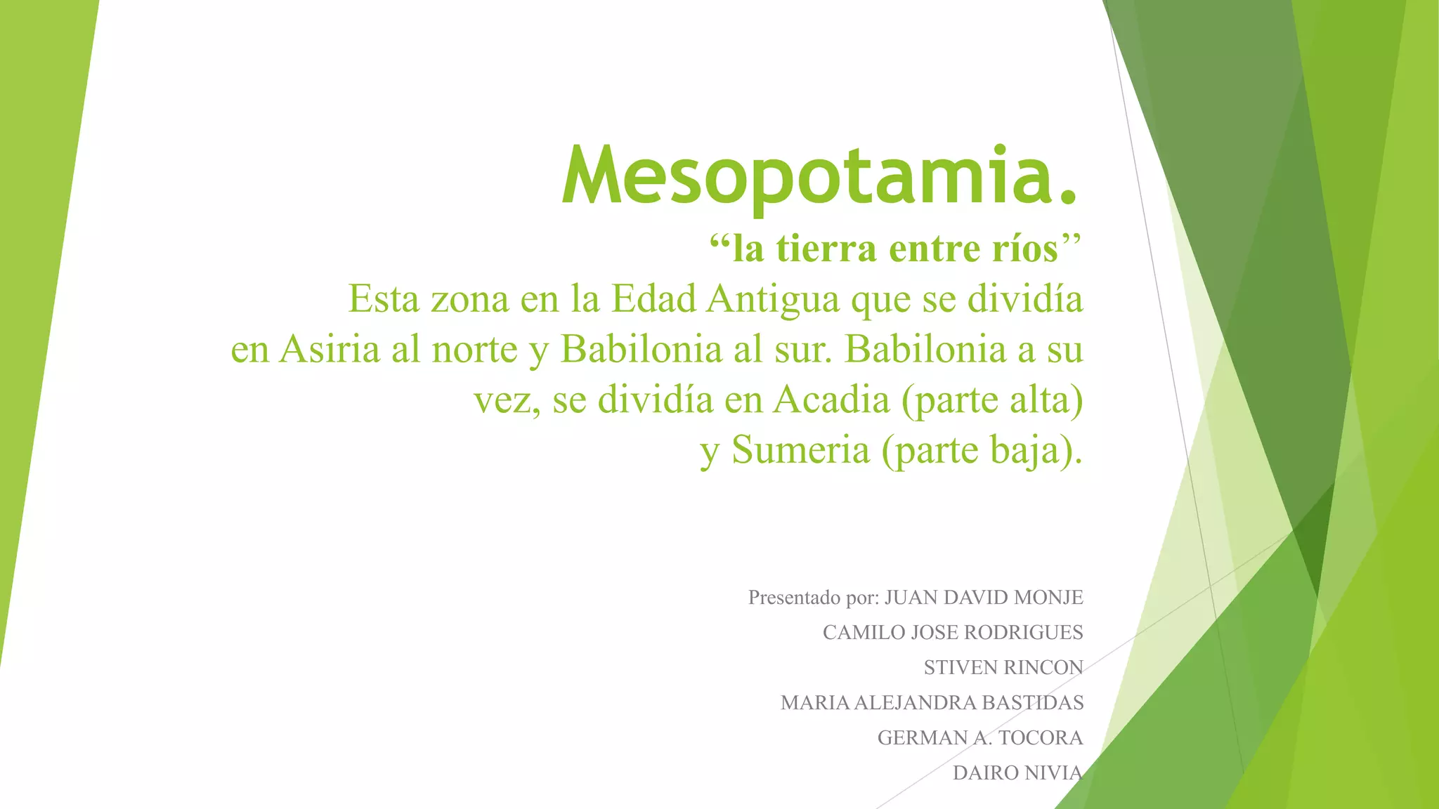 Mesopotamia | PPTX