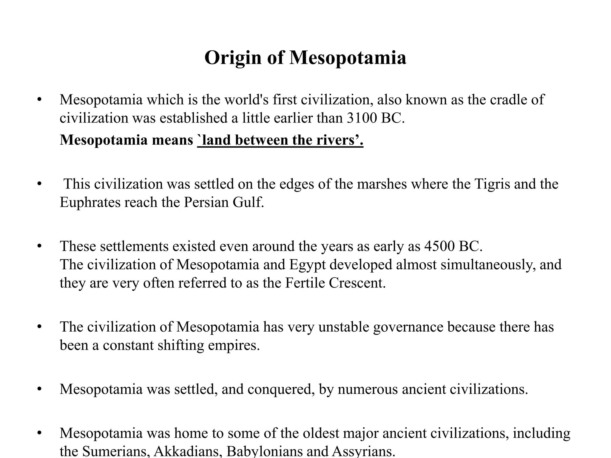 Mesopotamian civilization | PPTX