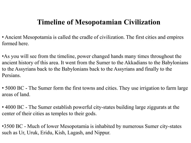 Mesopotamian civilization | PPTX