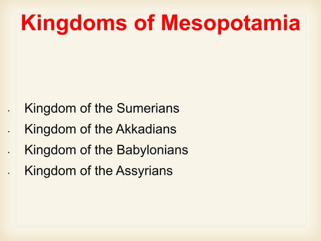 Early Mesopotamian Civilizations | PPT