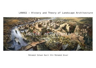 Mesopotamian Landscape Introduction Slides | PDF