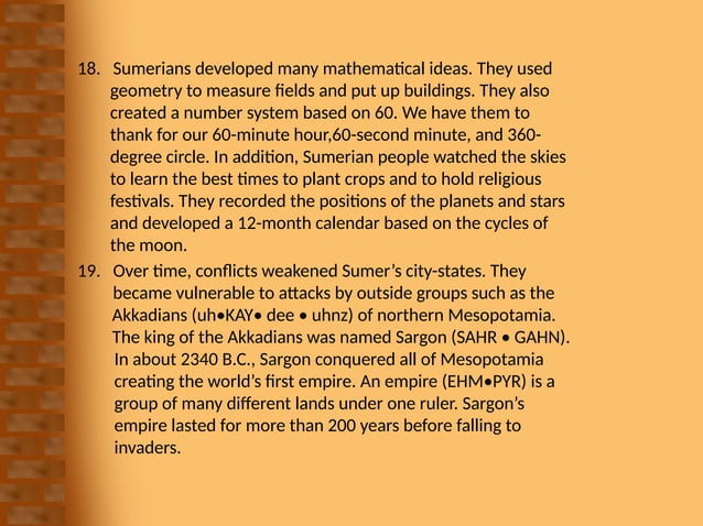 SOCIAL STUDIES 6TH GRADE MESOPOTAMIAN CIVILIZATION | PPSX | Geography ...