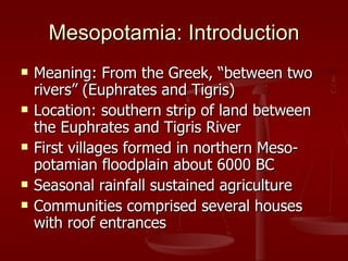 Mesopotamia and the Near East | PPT | Geography | Science
