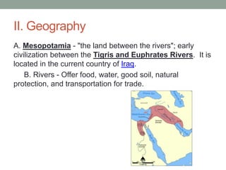 Mesopotamia 6 1-3 teacher notes | PPTX