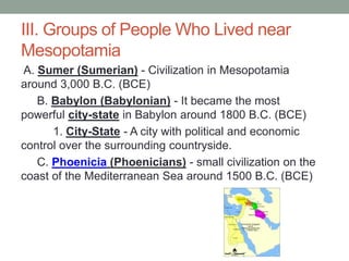 Mesopotamia 6 1-3 teacher notes | PPTX