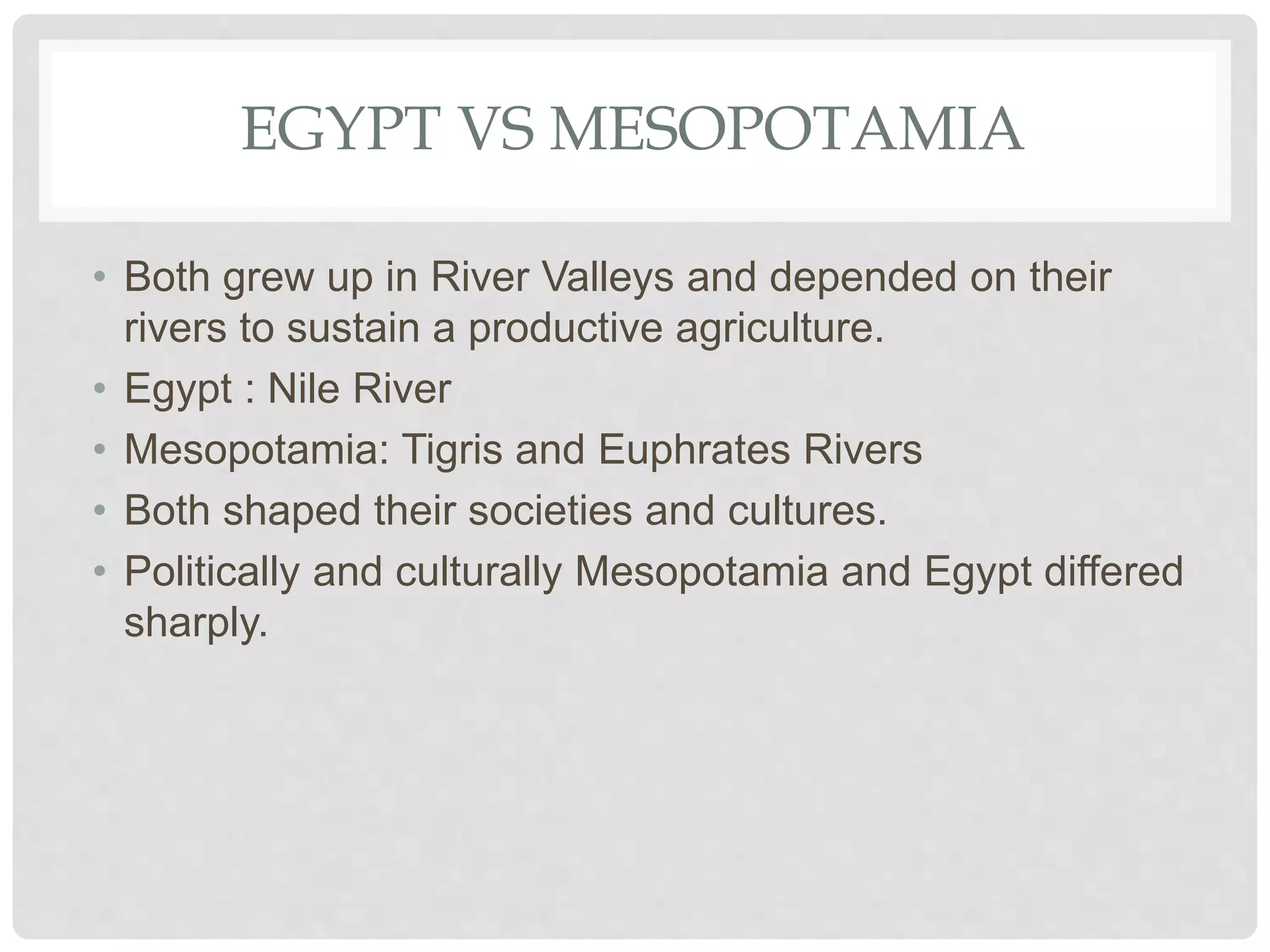 AP World History - Mesopotamia and Egypt | PPTX