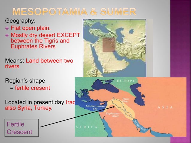 Mesopotamia and Sumer power point presentation.pptx | Geography | Science