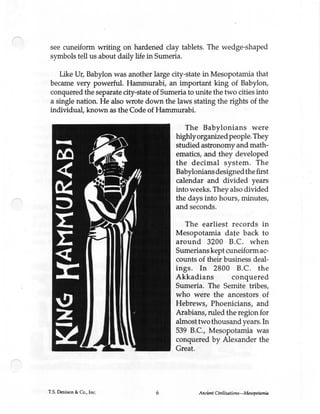 Mesopotamia booklet | PDF