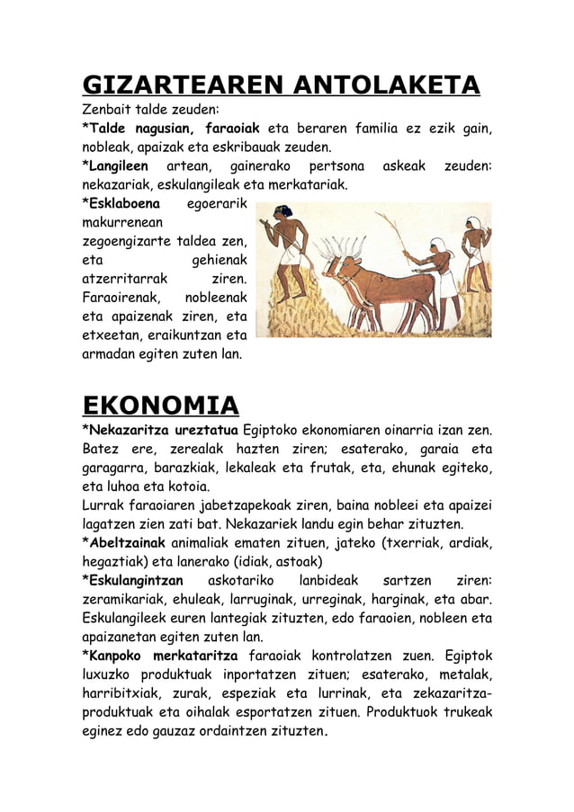 Mesopotamia eta egypto | PDF