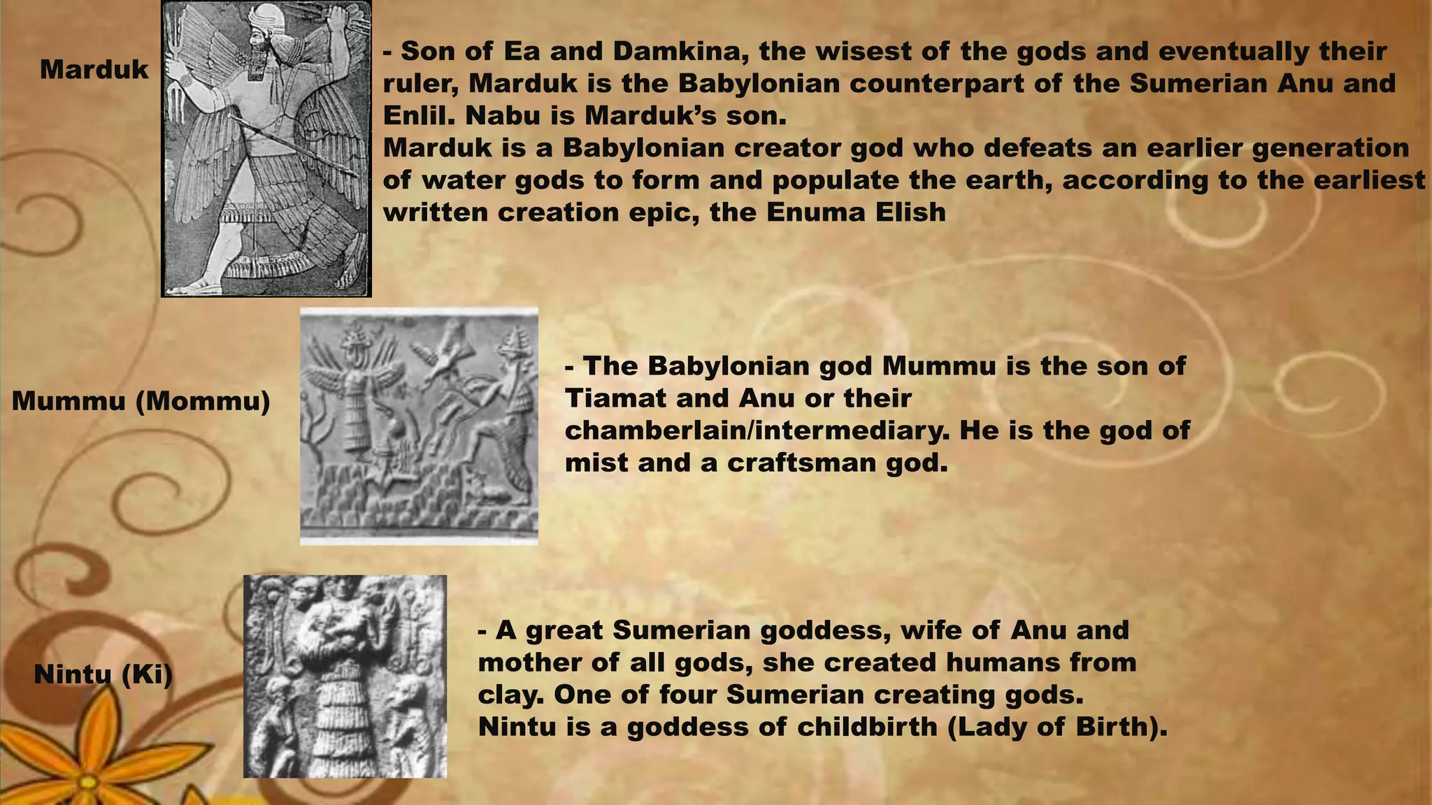 Mesopotamian mythology | PPTX