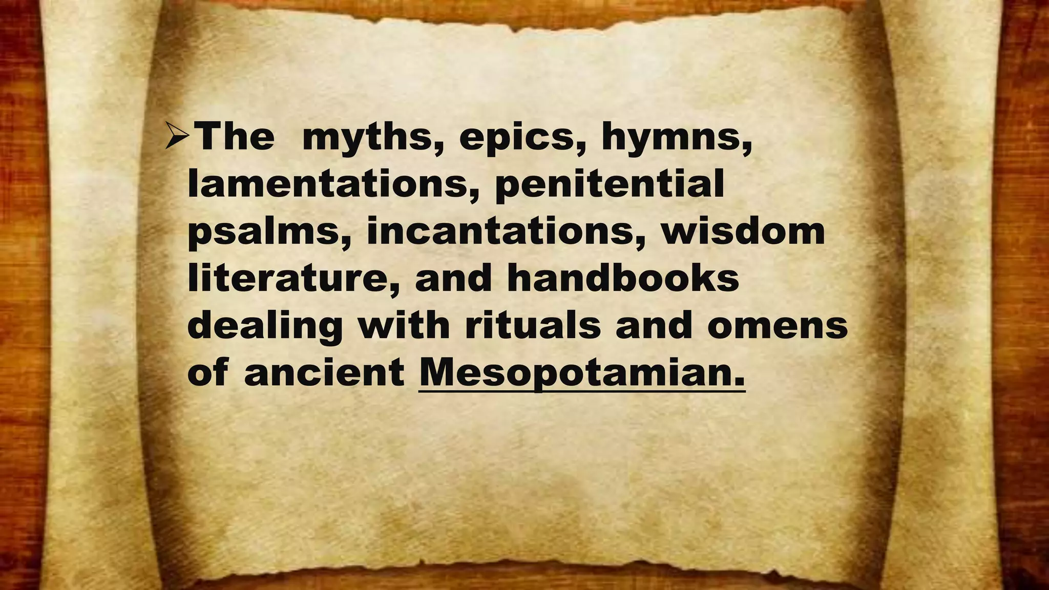 Mesopotamian mythology | PPTX