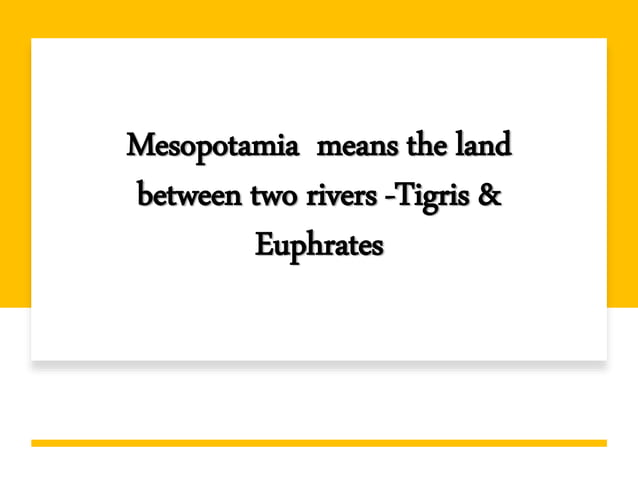 Mesopotamian civilization - Class 6 - History | PPTX | Religion ...