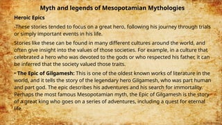 MESOPOTAMIAN MYTHOLOGY WHICH HELP YOU OPN YOUR PPT | PPTX