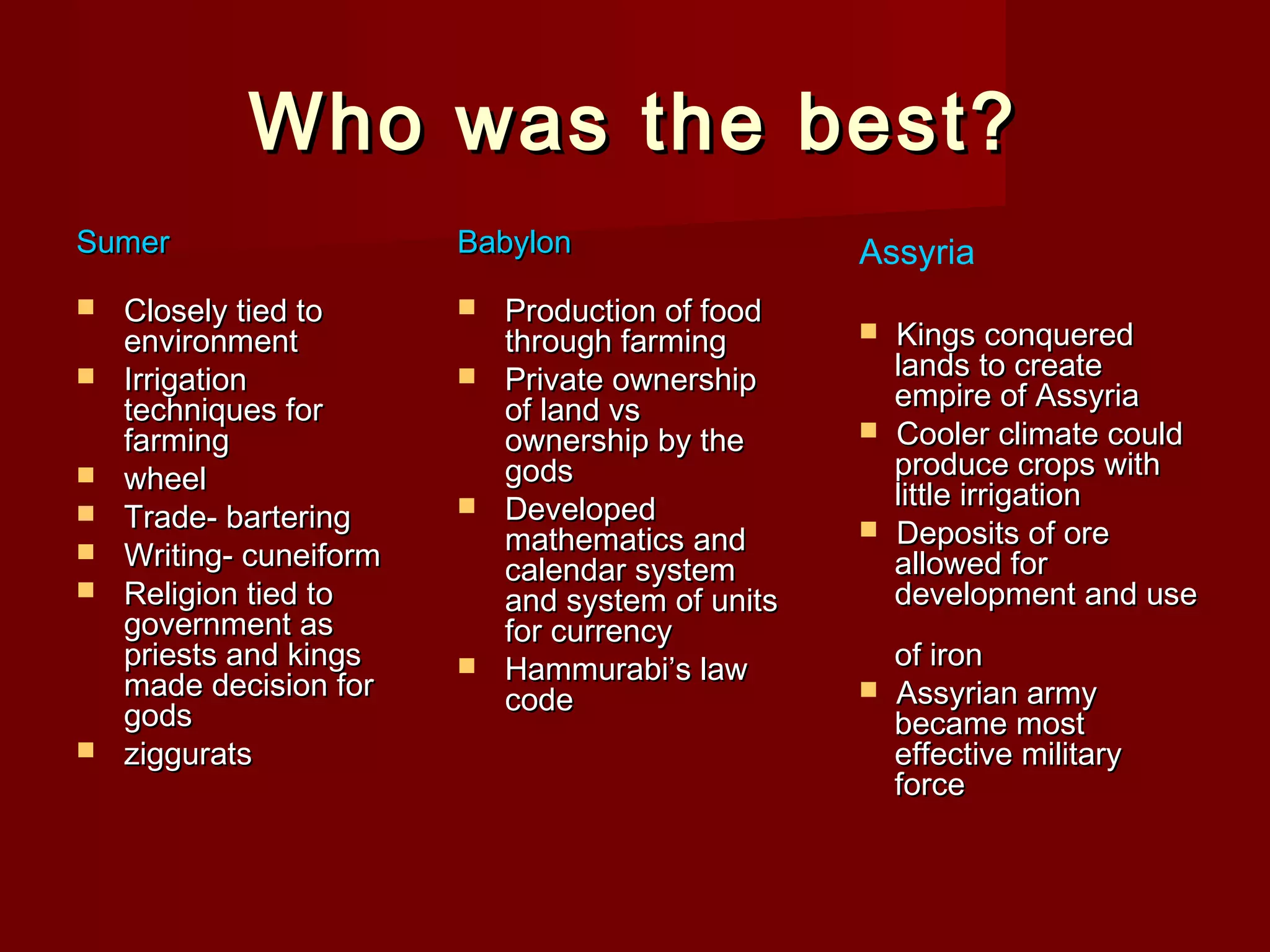 Mesopotamia power point | PPT