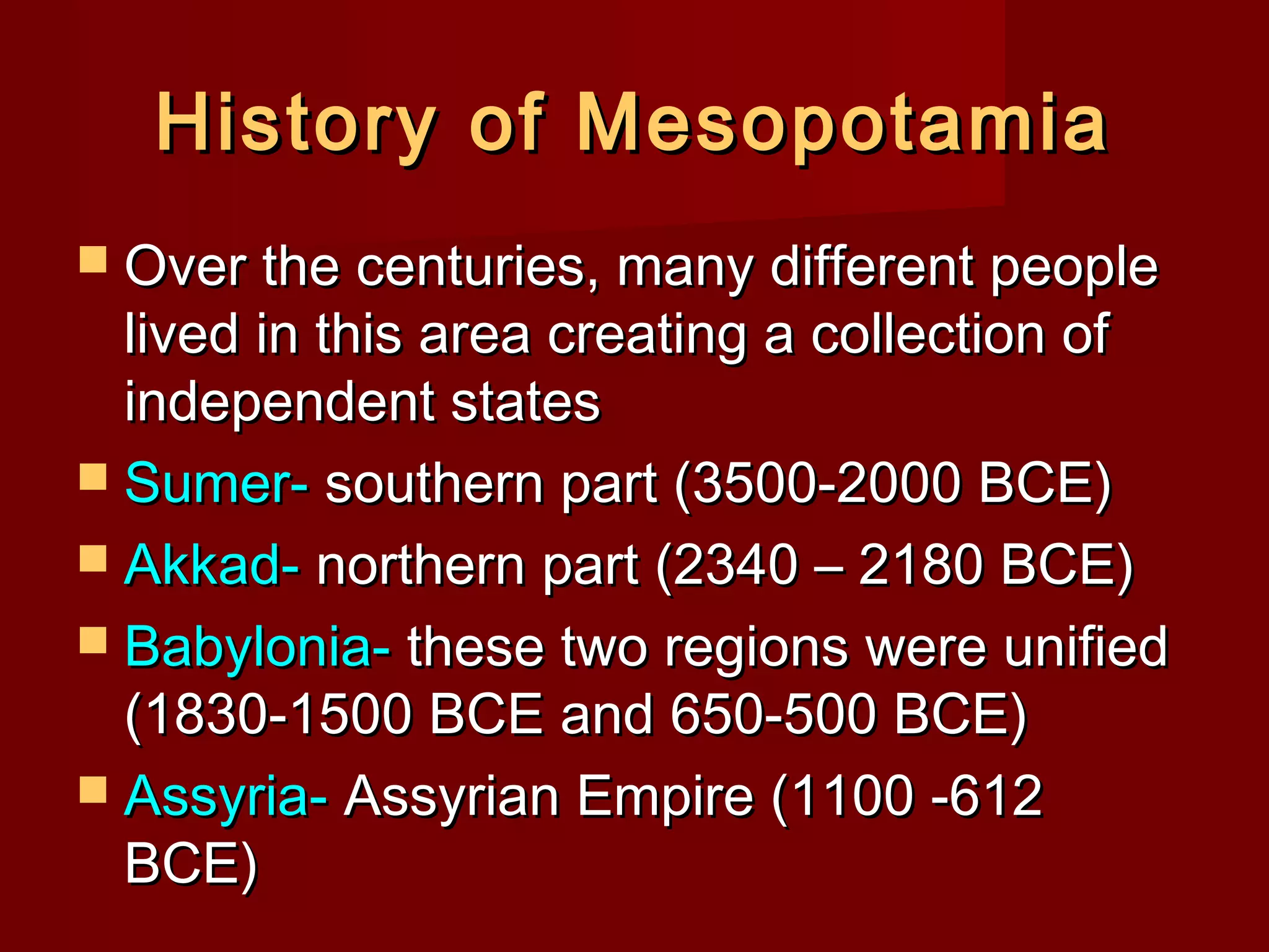 Mesopotamia power point | PPT