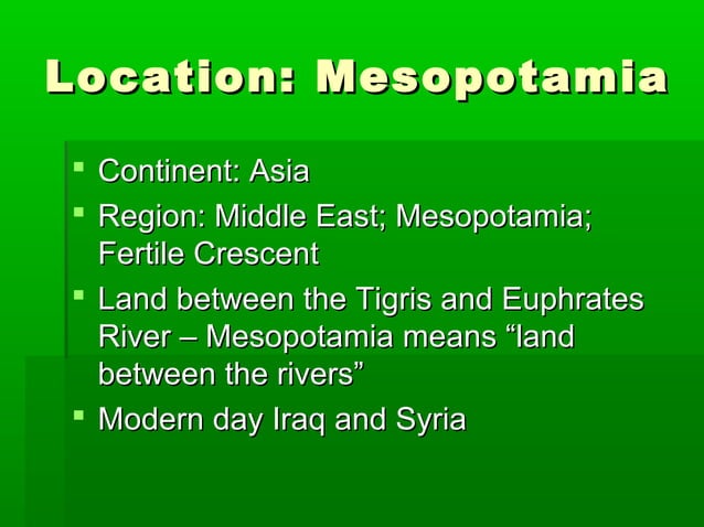 Mesopotamia ppt | PPT
