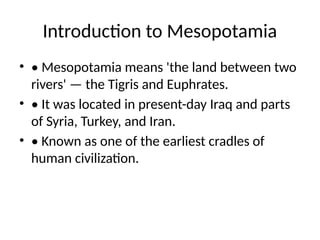 Mesopotamia_Presentation , gender and politics | PPTX
