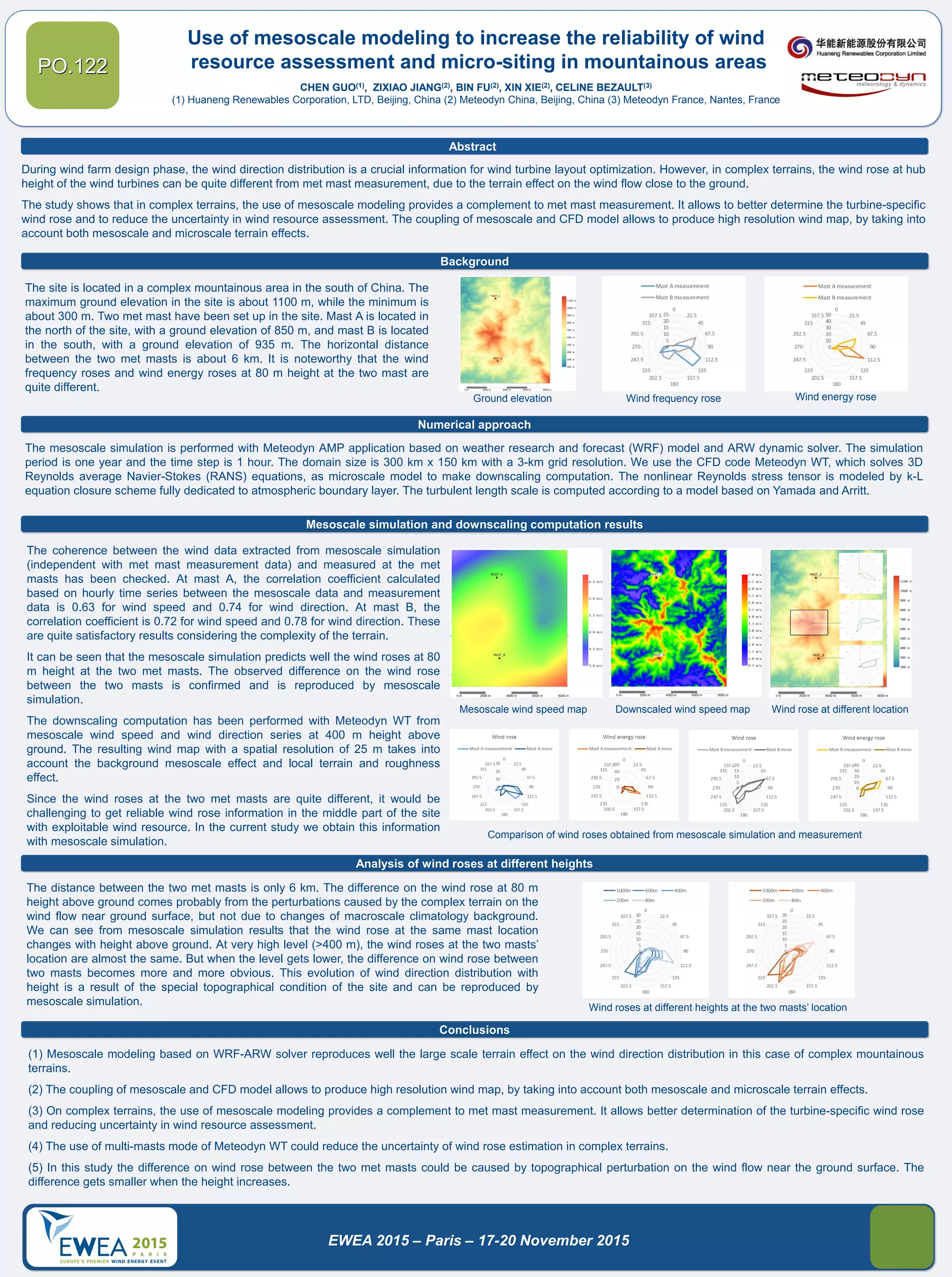 Use of mesoscale modeling to increase the reliability of wind resource assessment and micro ...