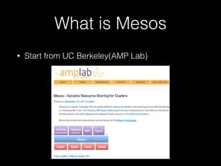 Mesos introduction | PPT