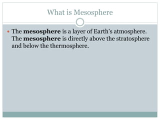 Mesosphere Definition