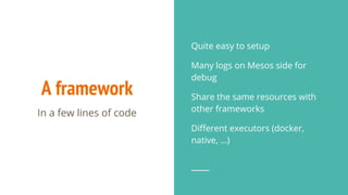 Creating a Mesos python framework | PDF