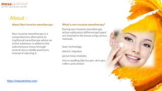 Mesotherapy for stretch marks | mesoskinline | PPTX