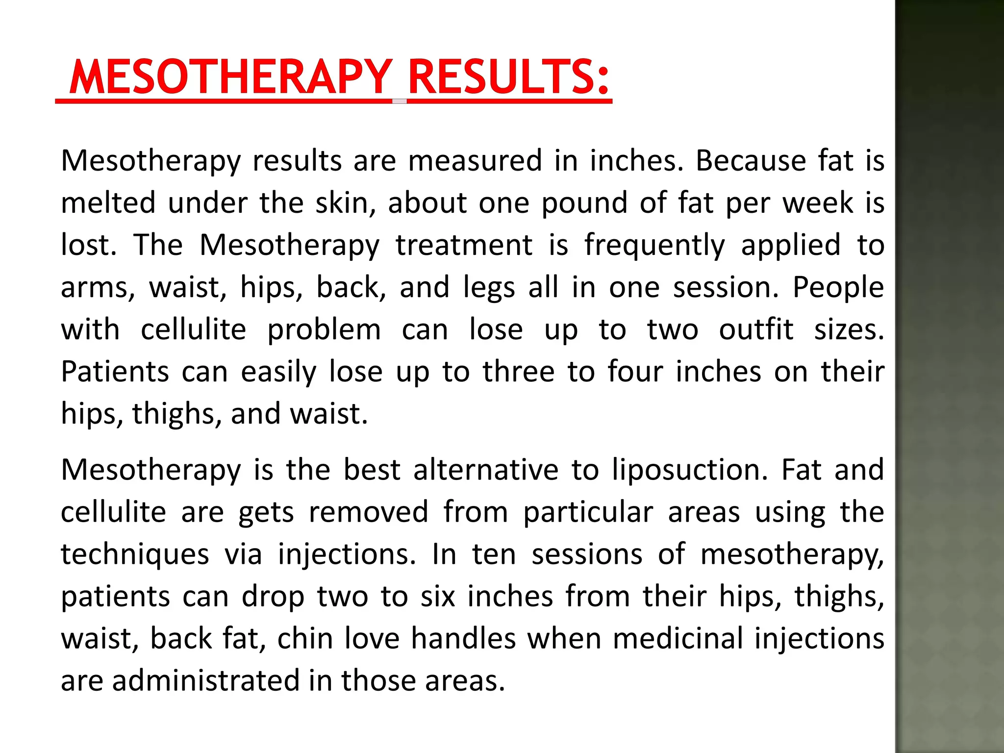 Mesotherapy treatment Info | PPTX