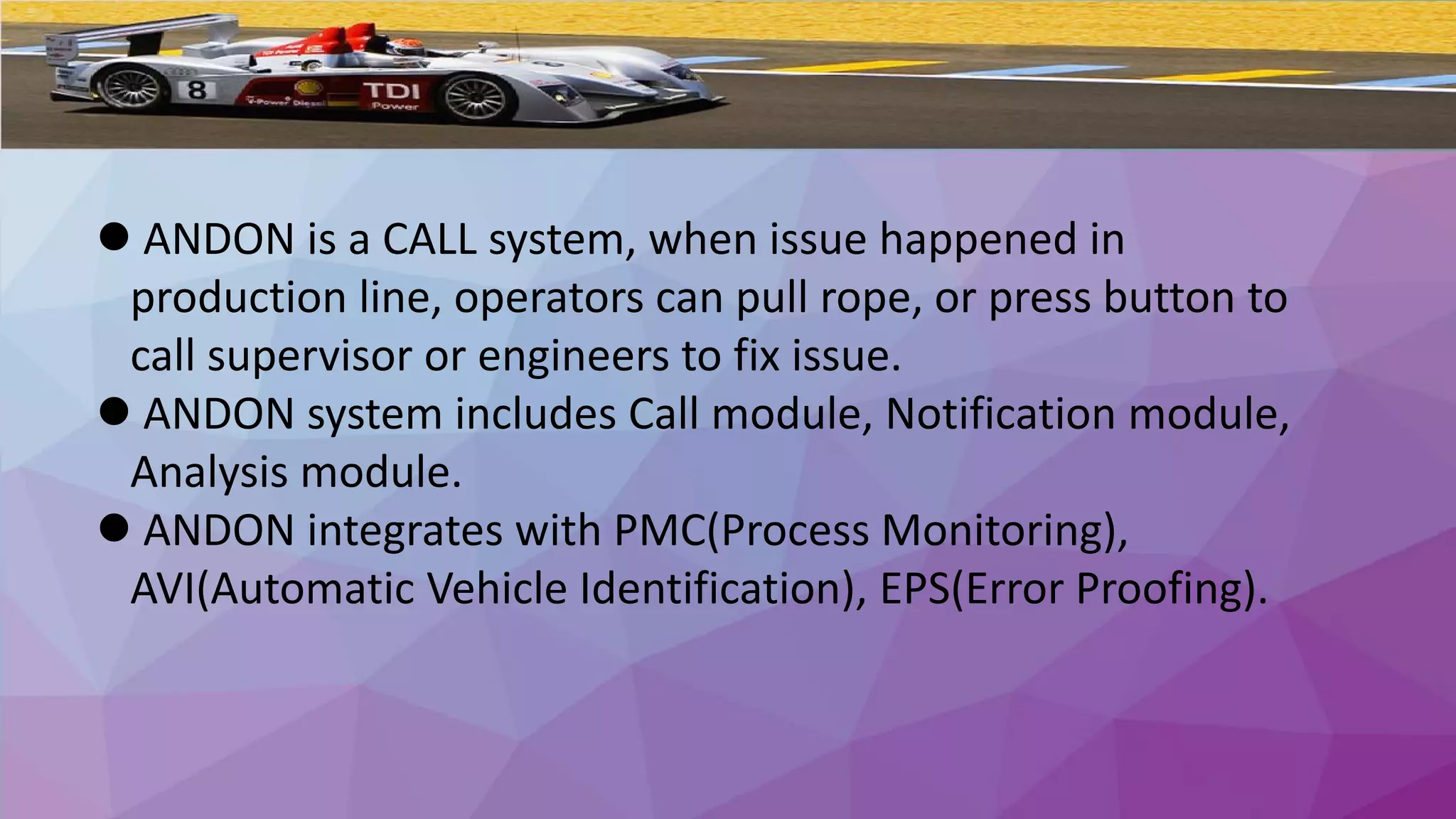 Vehicle Manufacturing Automation System, Part 2 - ANDON | PDF