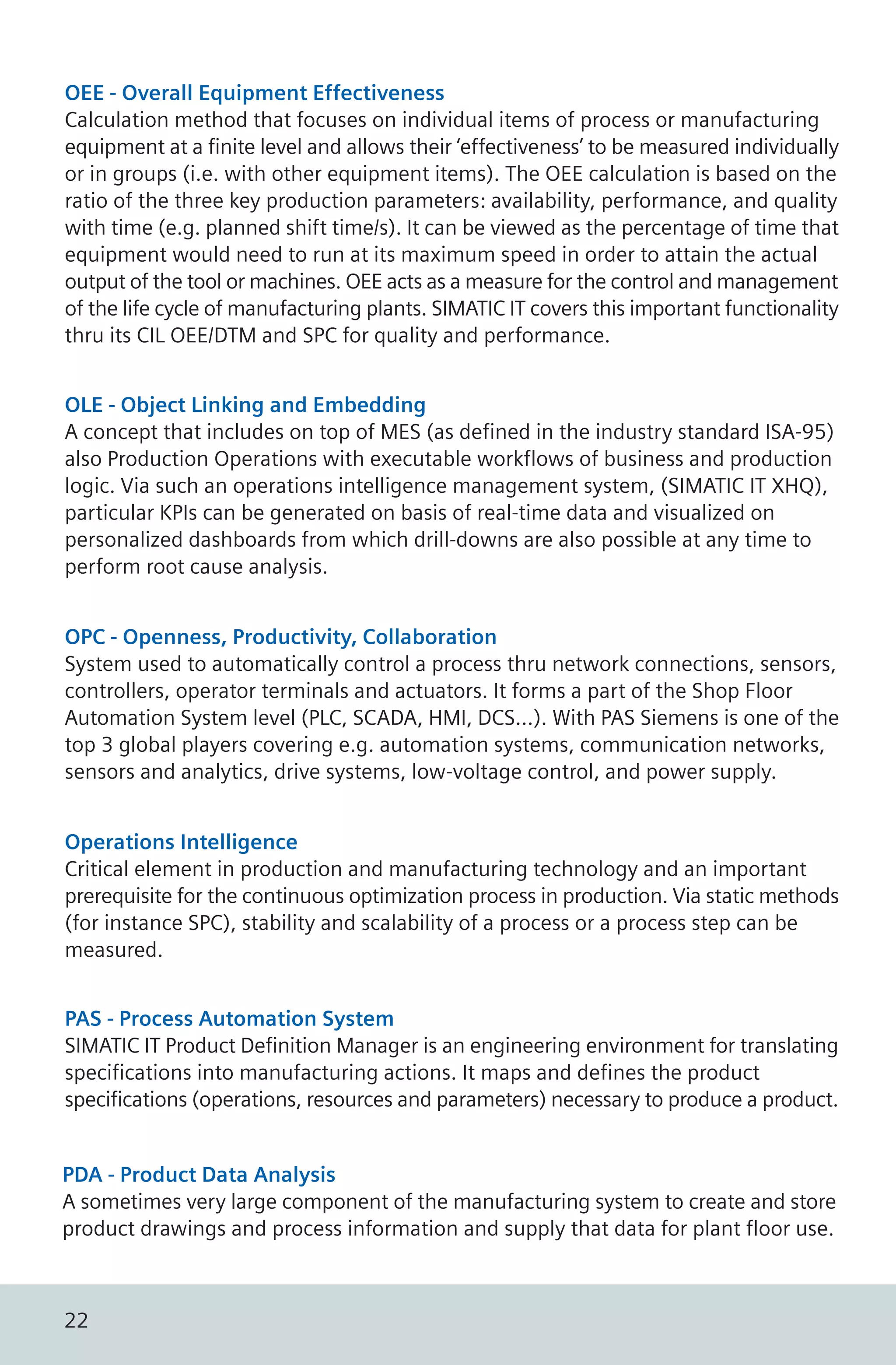 MES (Manufacturing Execution System) Pocket Guide | PDF