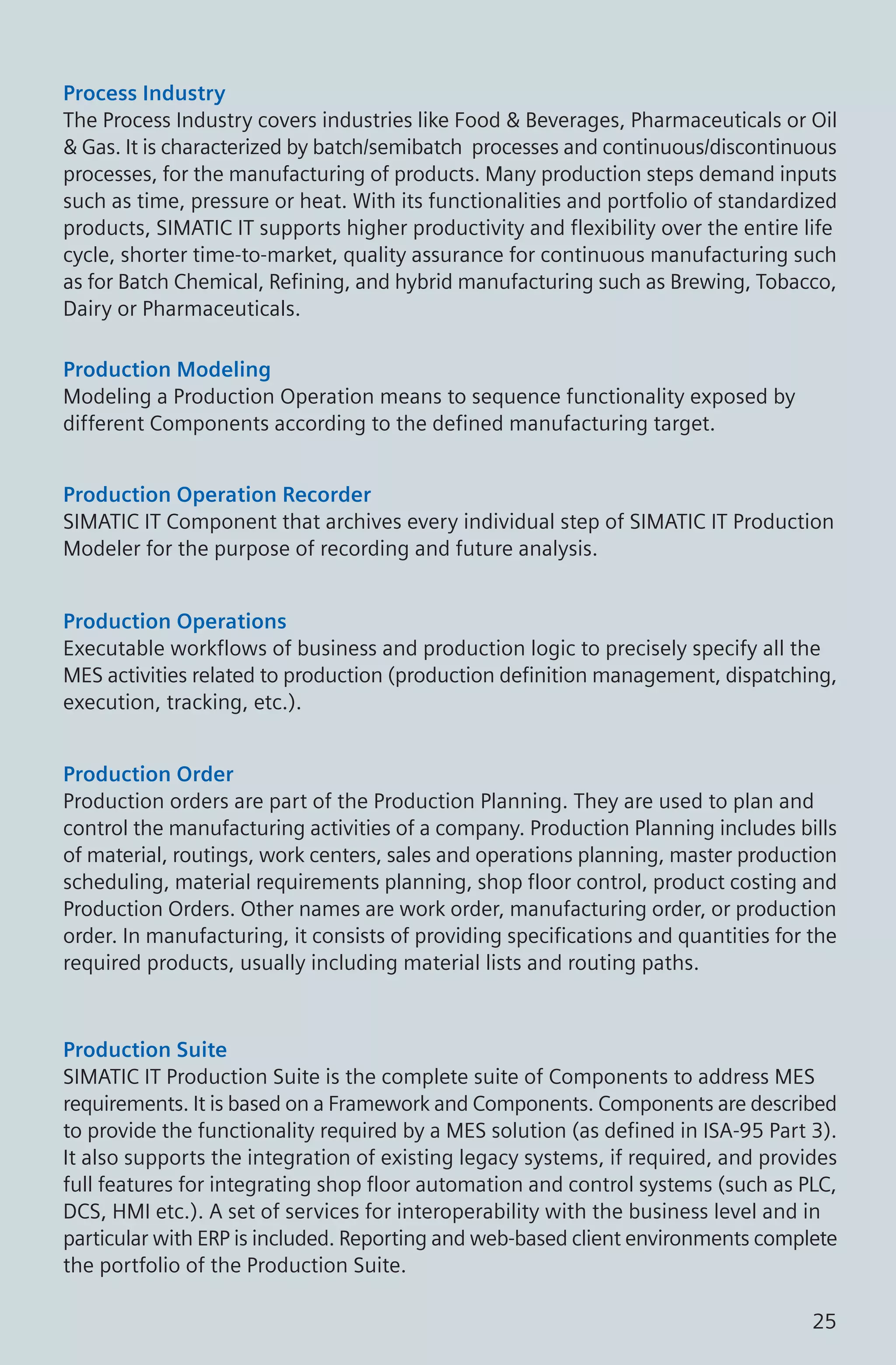 MES (Manufacturing Execution System) Pocket Guide | PDF