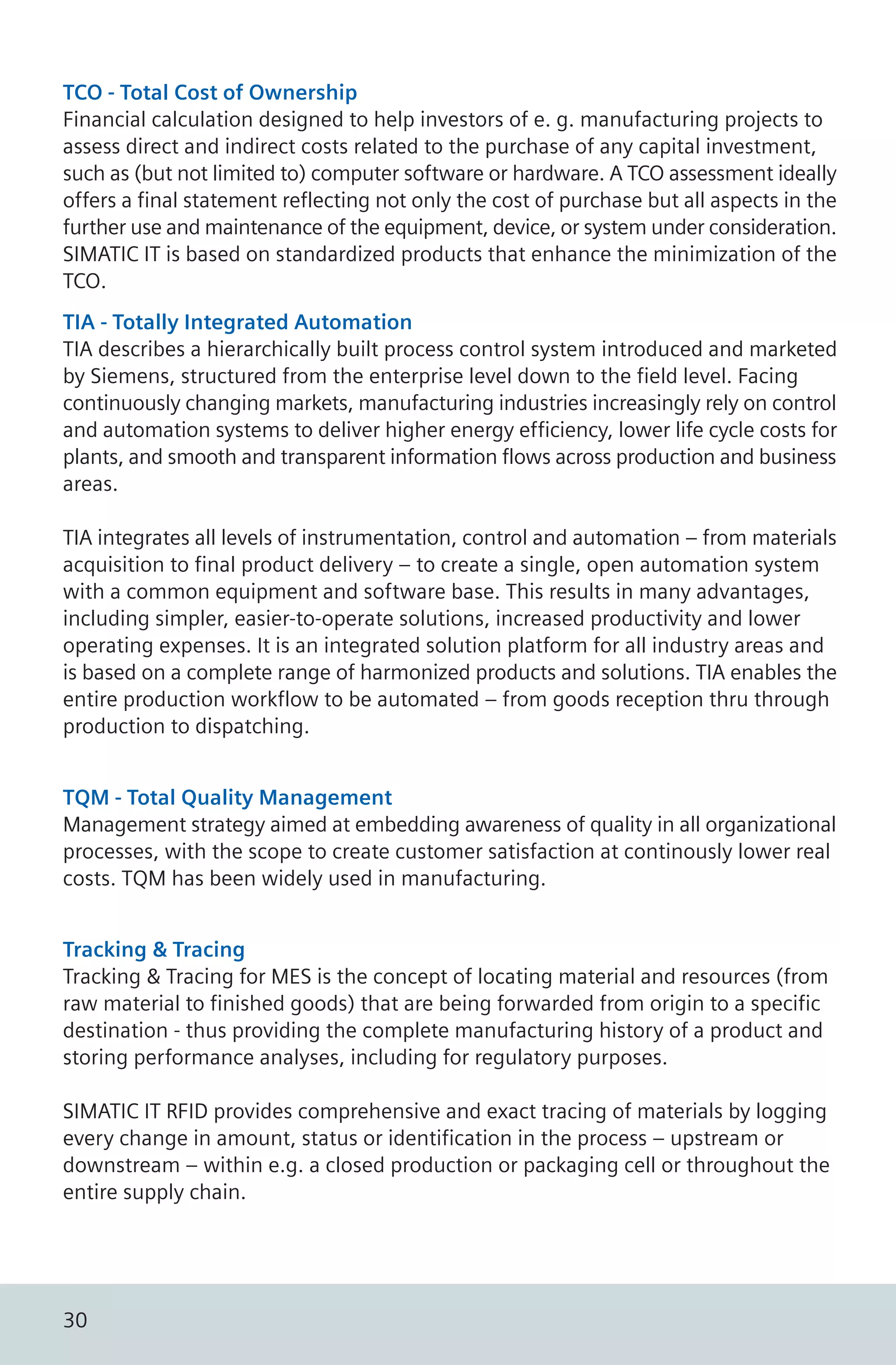 MES (Manufacturing Execution System) Pocket Guide | PDF
