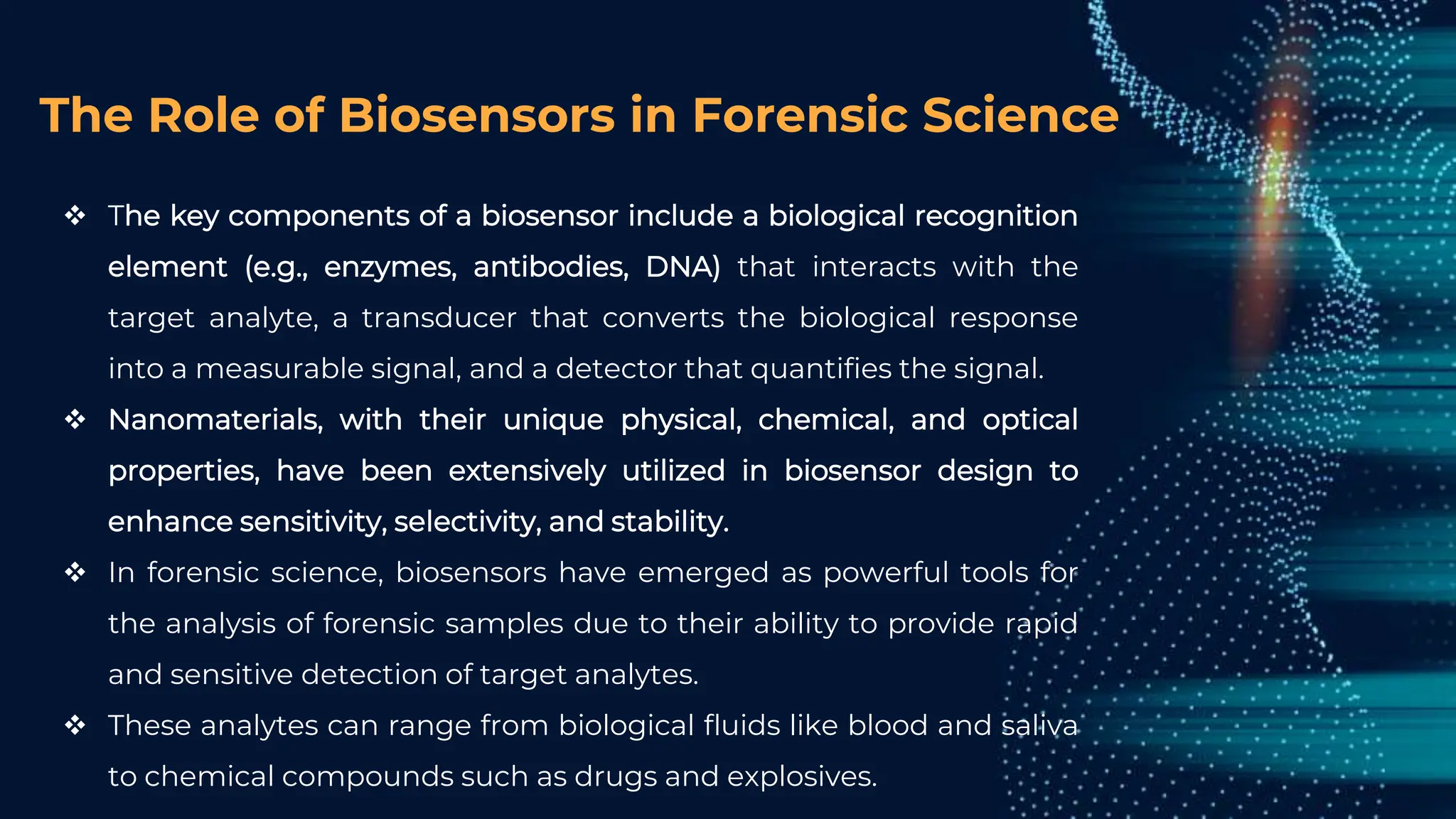 nanotechnology in forensic science...... | PPTX