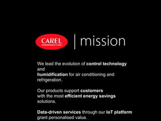 CAREL MES and Product Traceability | PPT