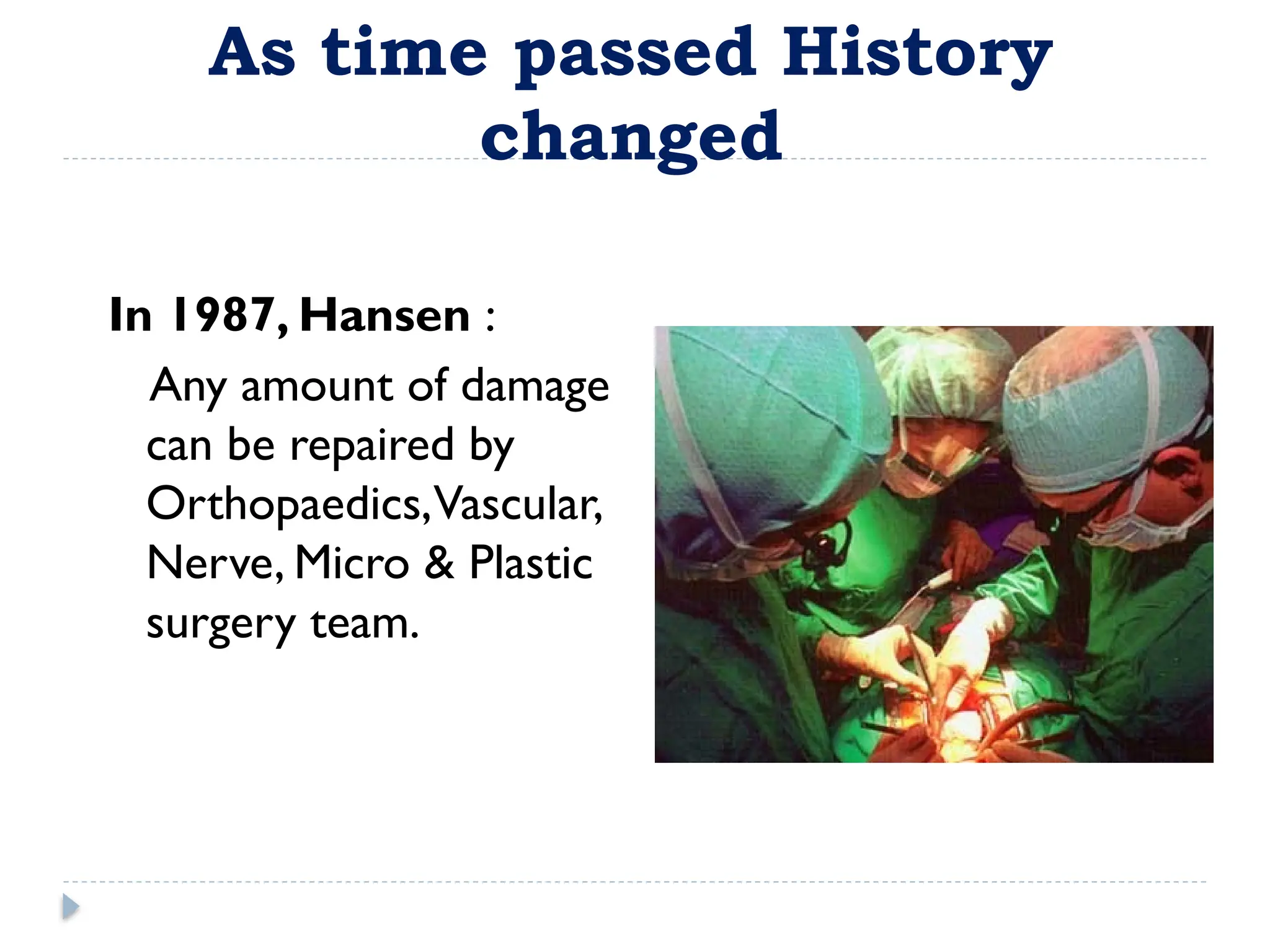 Mangled extremities: assessment scoring and management | PPTX