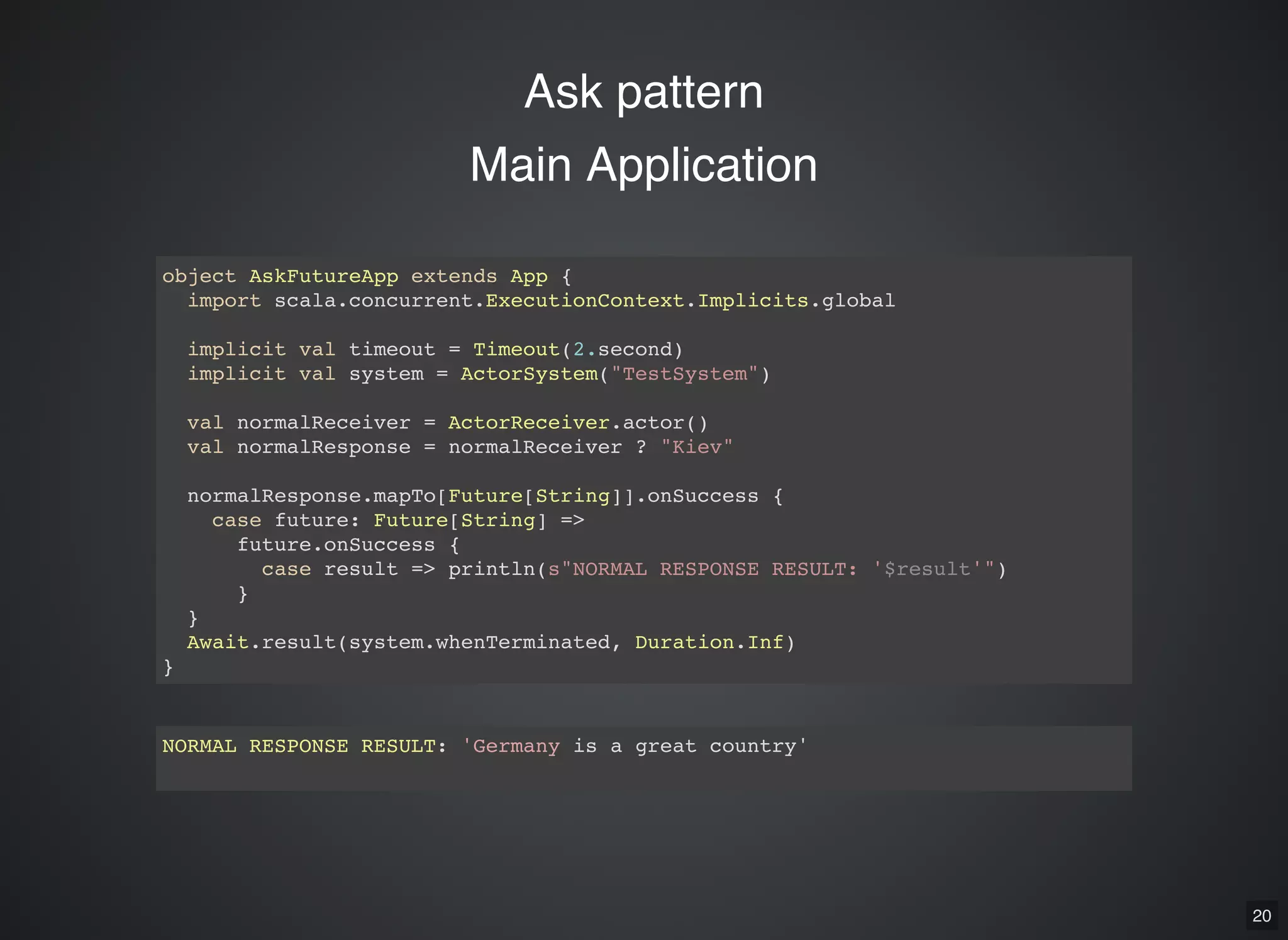 Message-based communication patterns in distributed Akka applications | PPT