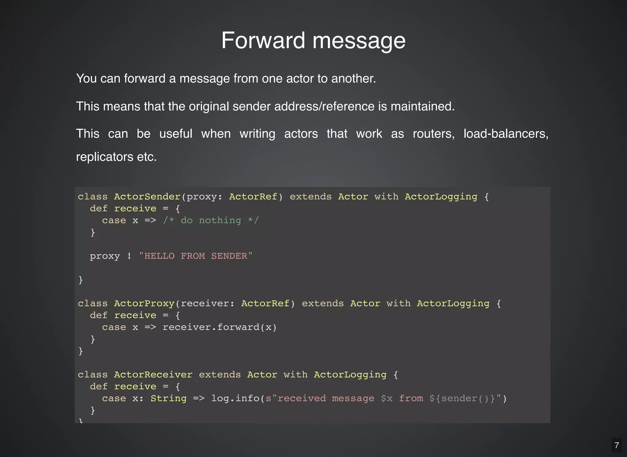 Message-based communication patterns in distributed Akka applications | PPT
