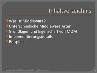 Message Oriented Middleware (MOM) | PPT